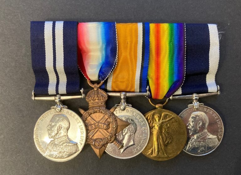 Distinguished Service Medal group, a 1914 award to Petty Officer H.M.S ...