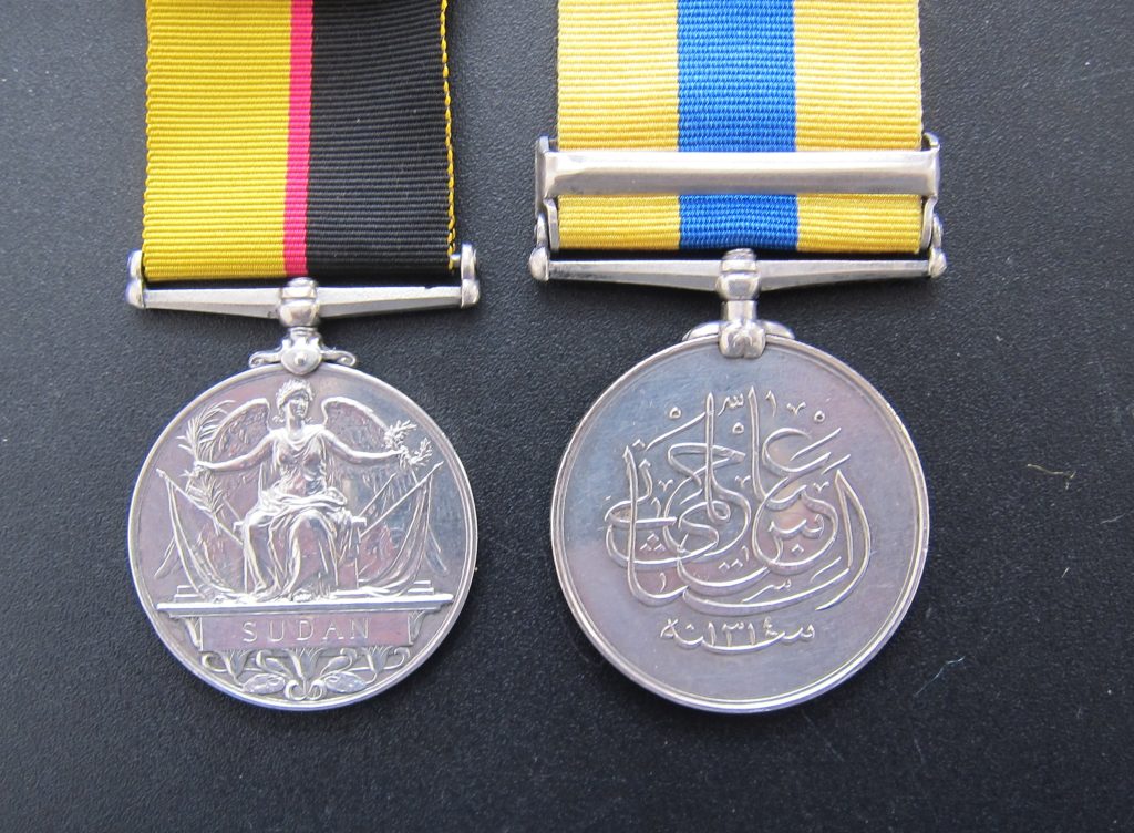 A rare Atbara casualty, Sudan & Khedives Sudan clasp Atbara, Cameron ...